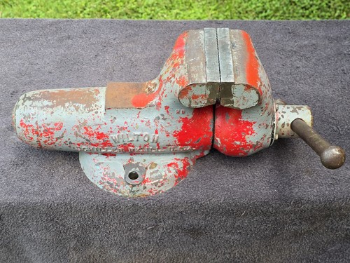 Vtg WILTON Bullet Bench Vise Model 101028 W/ 4" Jaws Old Schiller Park ...