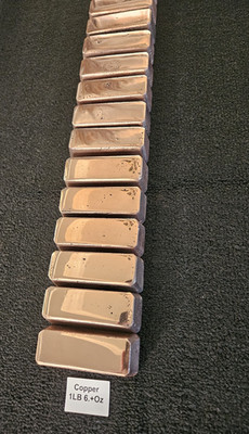 1 Lb 6.+ Oz Hand Poured 22+Oz .999 FINE Trapezoid Copper Ingot FREE ...