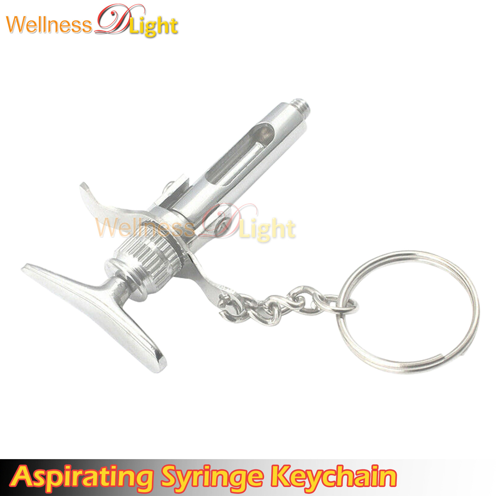 Aspirating Syringe Charm Keychain Key Chain Ring Doctor Nurse Gift ...