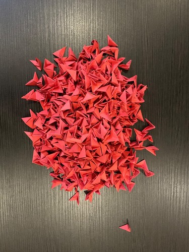 3D Origami 1/32 Red 500pcs | eBay