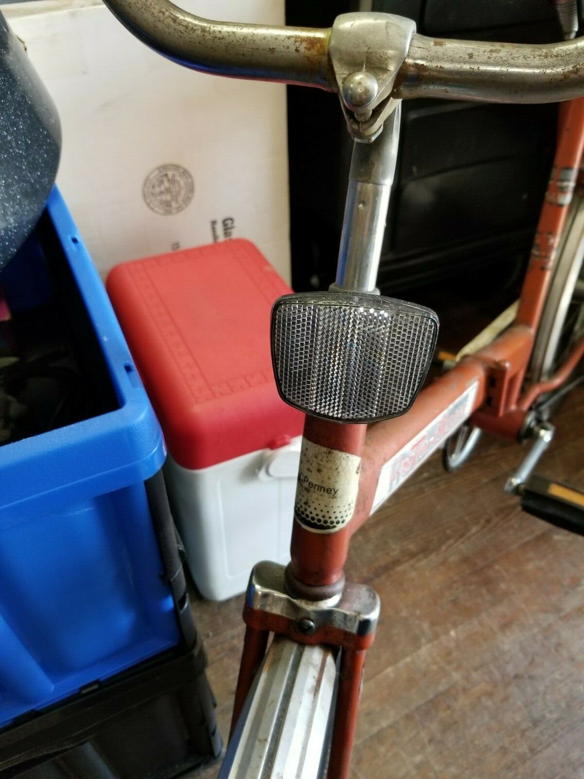 1970s JC Penney Auto-Mini Folding Bicycle Rare w/ Monkey Bars & Rear ...
