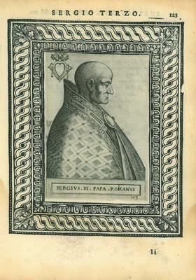 Portrait of Pope Sergius III | eBay