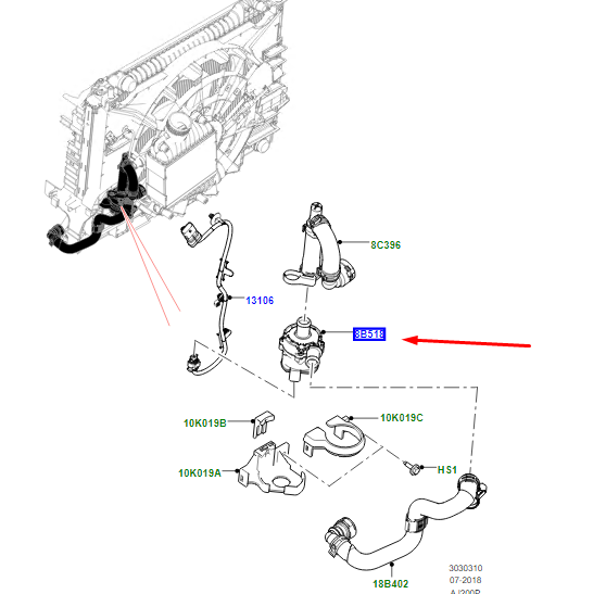 LAND ROVER RANGE ROVER VELAR L560 Electric Water Pump LR166720 NEW ...