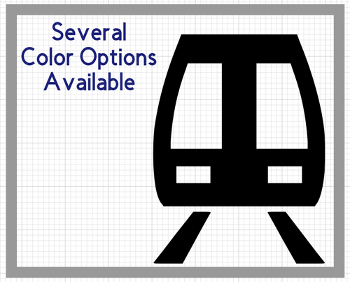 Metro Train Railroad Decal, Sticker, Indoor, Outdoor, Car | eBay