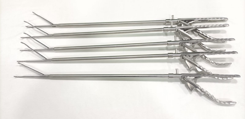 5pc-Laparoscopic Satinsky Clamp Forceps 10mmx400mm SS Best Quality ...