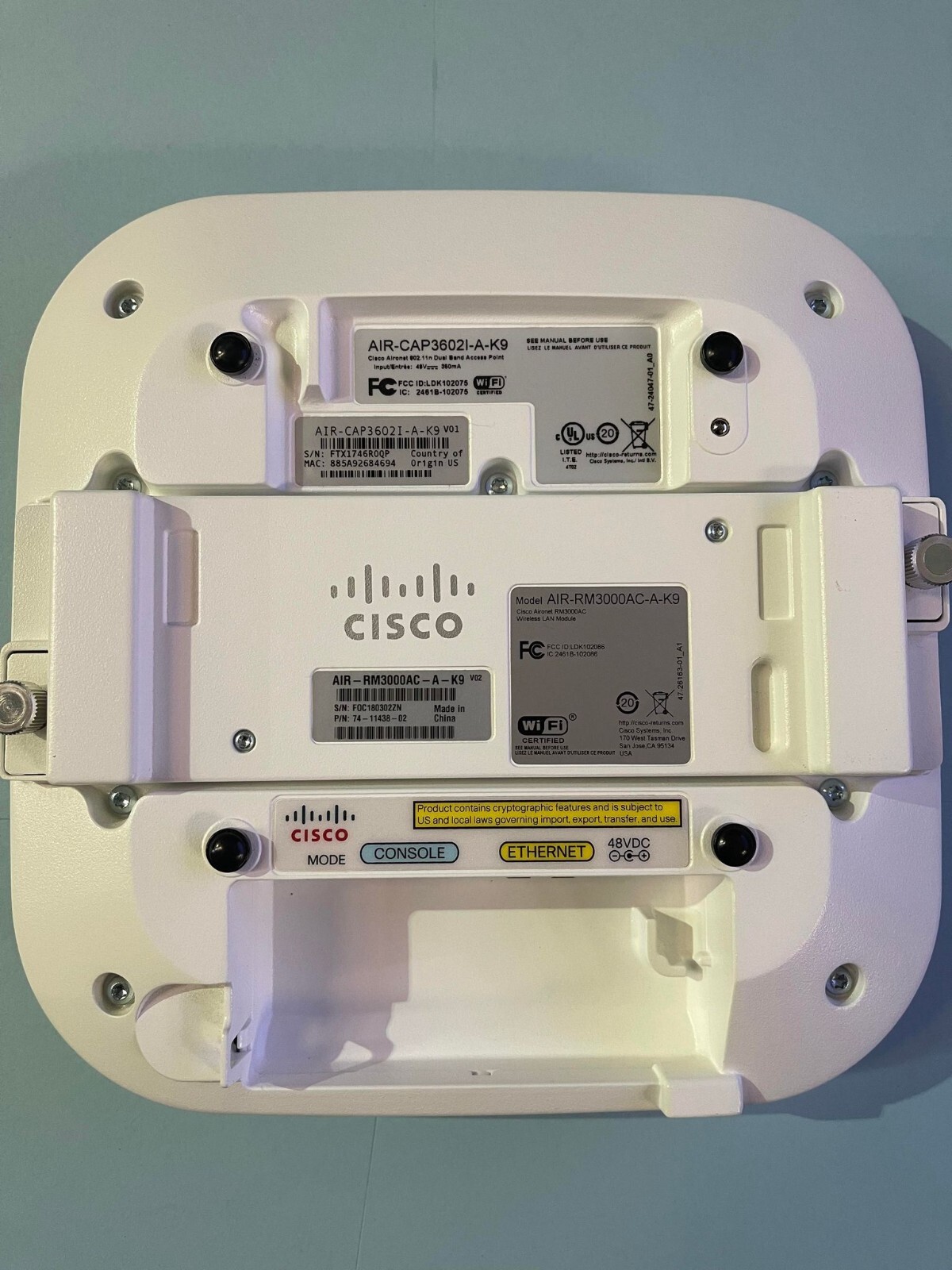 Lot of 5 - Cisco AIR-RM3000AC-A-K9, Wireless Lan Module | eBay