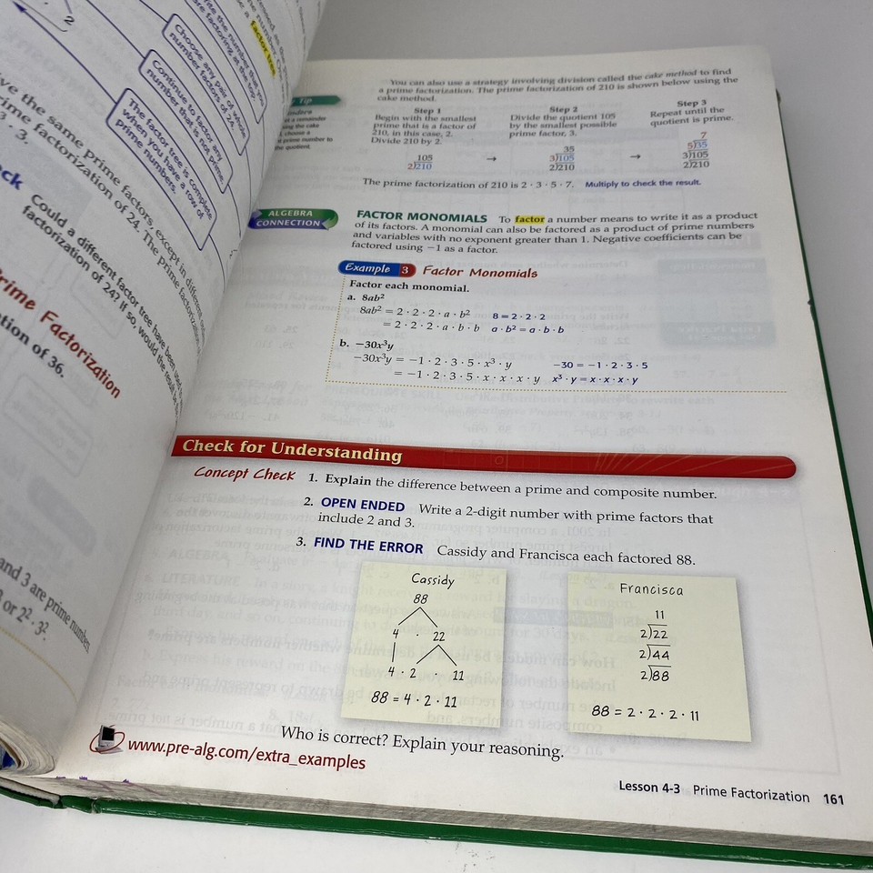 Glencoe Pre-Algebra Illinois Student Edition (Glencoe Math - Good | eBay