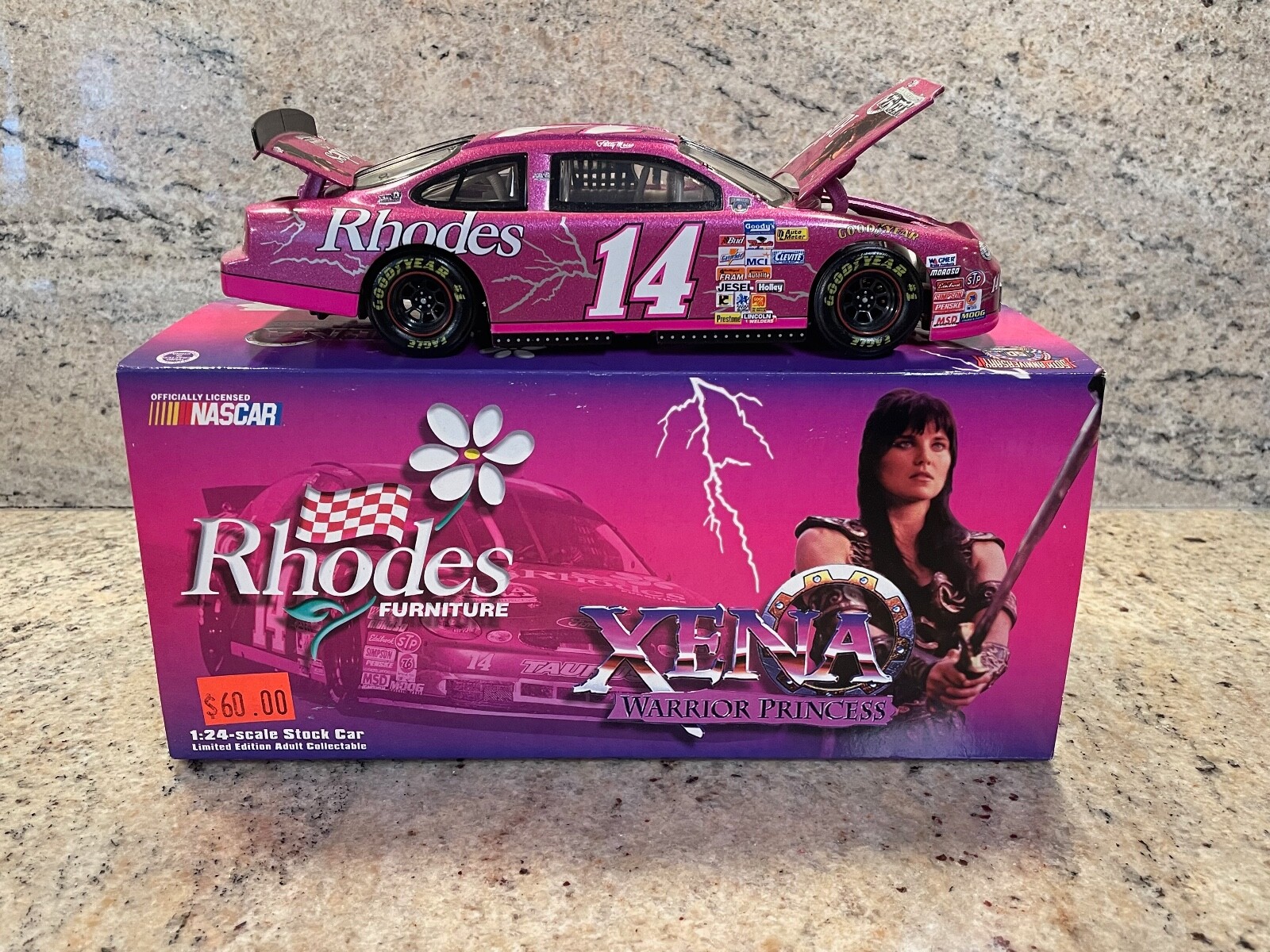 Vintage 1:24 Action Diecast Car - Nascar Patty Moise #14 Xena 1998 Ford ...