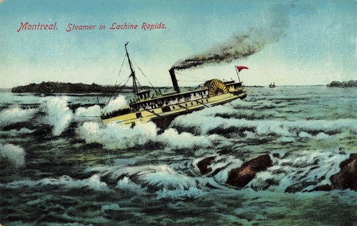 Postcard Steamer Steamboat Lachine Rapids Montreal Quebec Canada | eBay