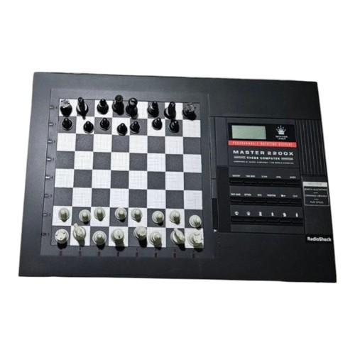 Radioshack Sensory Chess Computer Master 2200X Working Missing Black ...