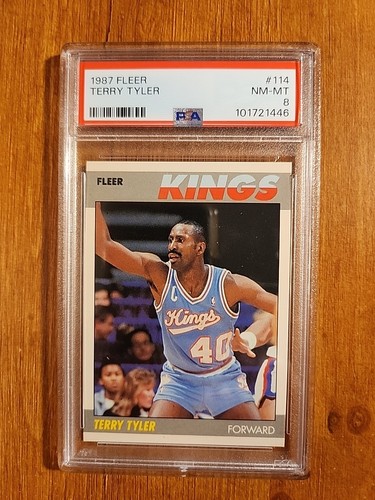 1987 FLEER #114 TERRY TYLER KINGS PSA 8 NM-MT | eBay