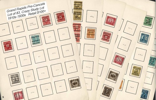 Grand Rapids Pre-Cancels, Lot of 83, Crazy Study Lot, 1910s-1930s | eBay