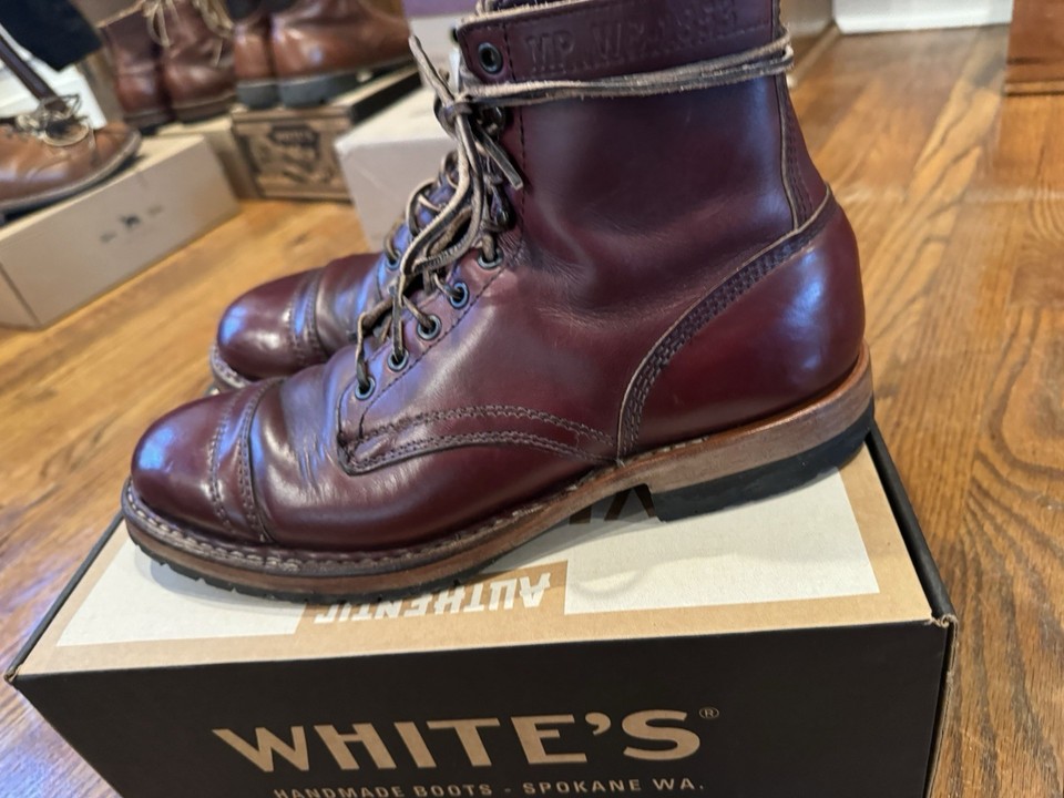 White’s MP Sherman Boots 10.5 D Burgundy Color # 8 | eBay