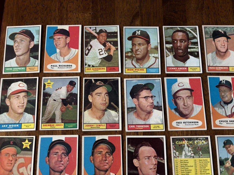 ⚾️ 1961 Topps Baseball Card Lot VINTAGE Set Builders NICE Condition | eBay