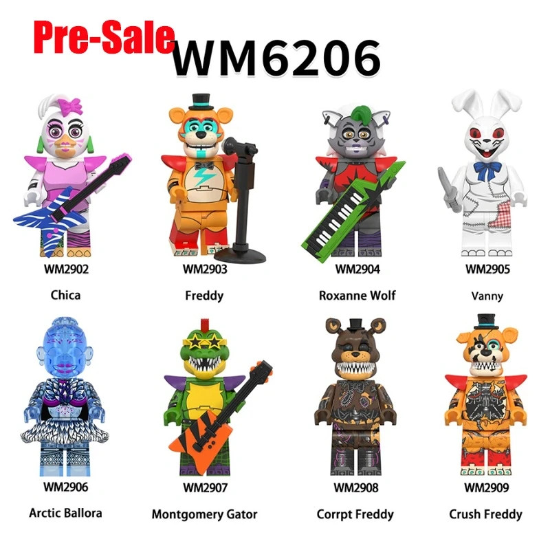 Custom Lego FNAF Five Nights At Freddy's Video Game Hero MiniFigures ...