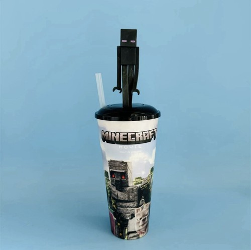Minecraft Movie Cinema Cups Merch Enderman with straw | eBay UK
