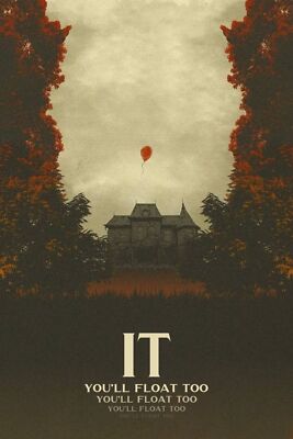 IT It Movie Film poster print wall art book novel Stephen King ...
