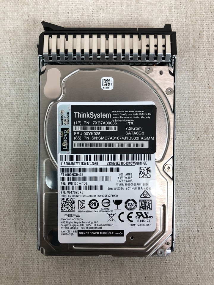 IBM Lenovo 00YK025 1TB 7.2k 6Gb/s 2.5” SATA Hard Drive | eBay