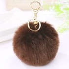 Women's Bag Pendant Accessories Hair Rabbit Fur Ball Car Key Chain Ring ...