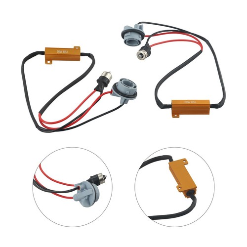 Perfect Fit 2pcs BA15S P21W 1156 LED Bulb OBC Warning Canceller Decoder ...