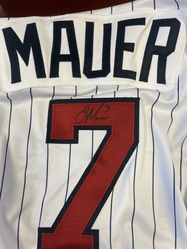 JOE MAUER SIGNED 100% AUTHENTIC MAJESTIC MINNESOTA TWINS JERSEY 52 | eBay