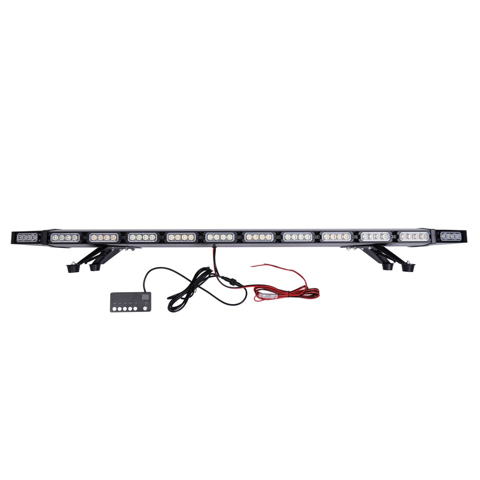 47 LED Emergency Strobe Light Bar Tow Truck Warn Beacon Response Amber ...