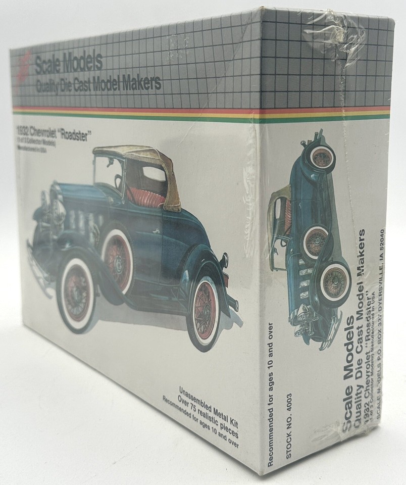 JLE Scale Models 1932 Chevrolet Roadster Diecast Metal Model Kit 1/20 ...