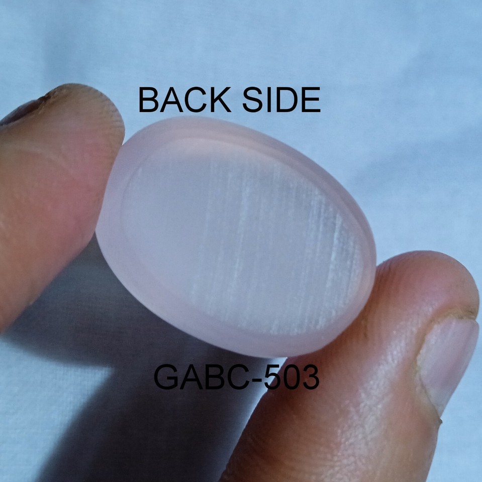 50 Carat Natural Rose Crystal Quartz 6 Ray Star Oval Shape Cabochon ...