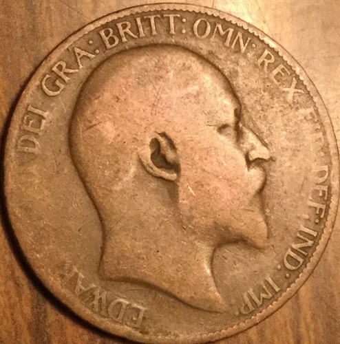 1910 UK GB GREAT BRITAIN HALF PENNY COIN | eBay