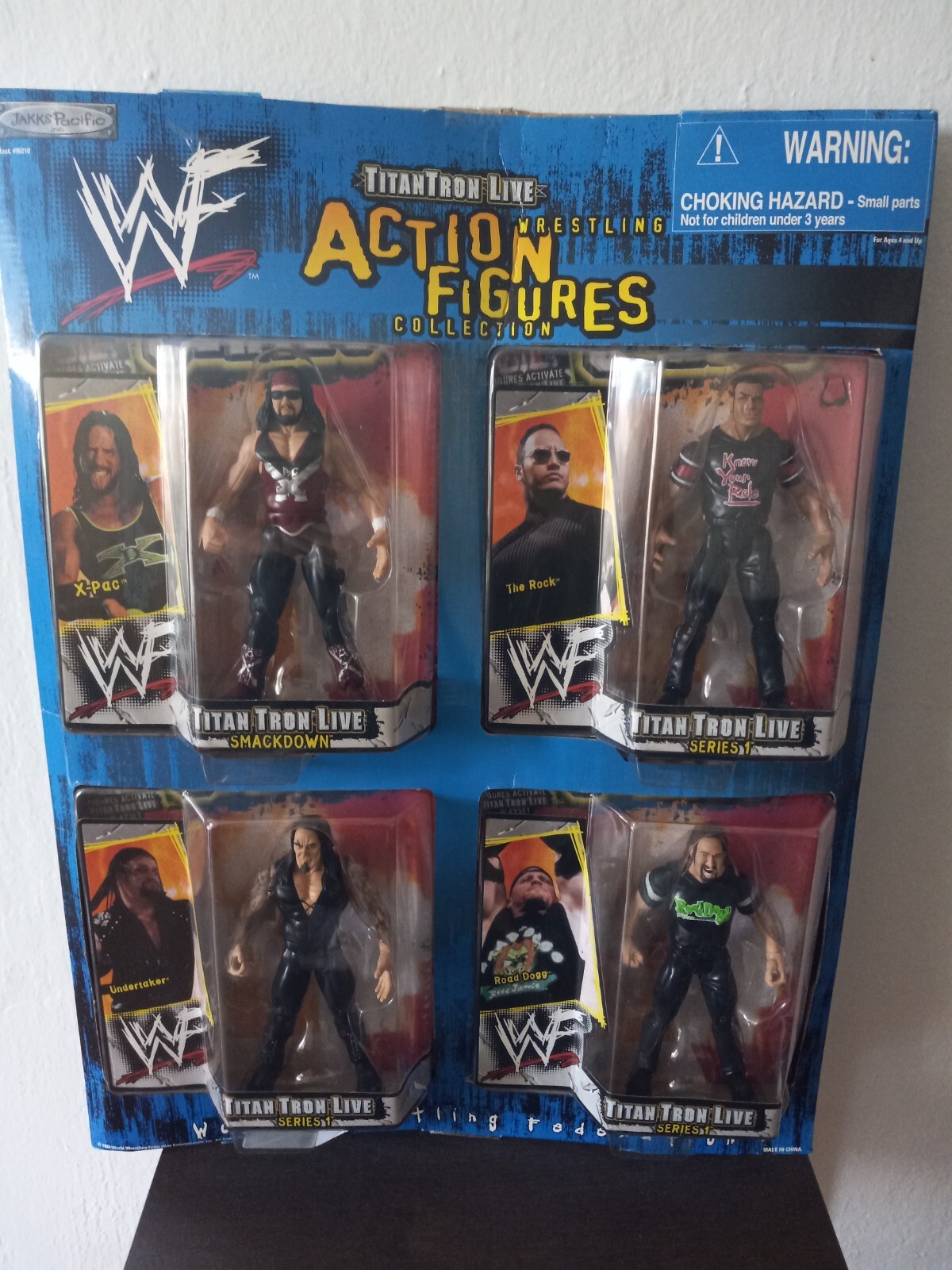 Jakks Pacific WWF Titantron Live Action Figures Xpac, Undertaker, The ...
