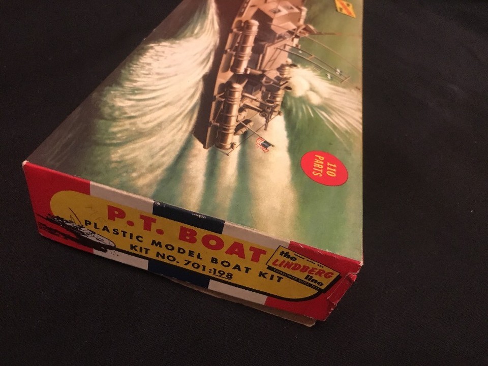 Rare! 1954 Paul Lindberg Line PT-518 TORPEDO BOAT Model Kit 701:198 ...