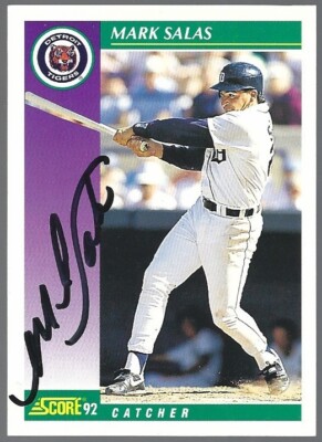 1992 Score Baseball #394 Mark Salas IP autograph signed card | eBay