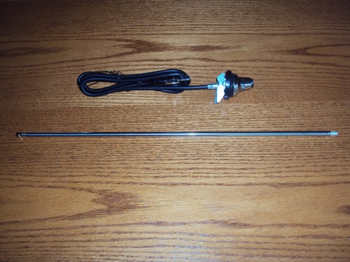 NEW Old School Vintage Car AM / FM AM Antenna Stainless Steel Removable ...