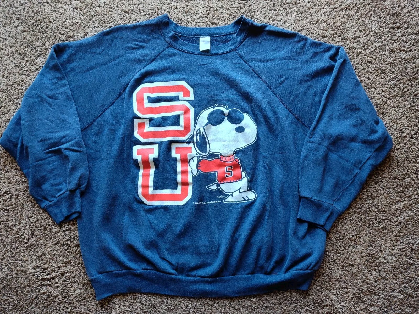 Vintage SU Snoopy T Shirt University College Cartoon … - Gem