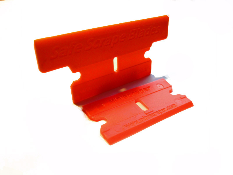 MINISCRAPER® Plastic Razor Blade Set, SAFE SCRAPE DOUBLE EDGED BLADES ...