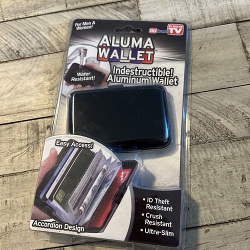 NEW Aluma Wallet as Seen on TV Black Ultra-Slim Protects Against RFID ...