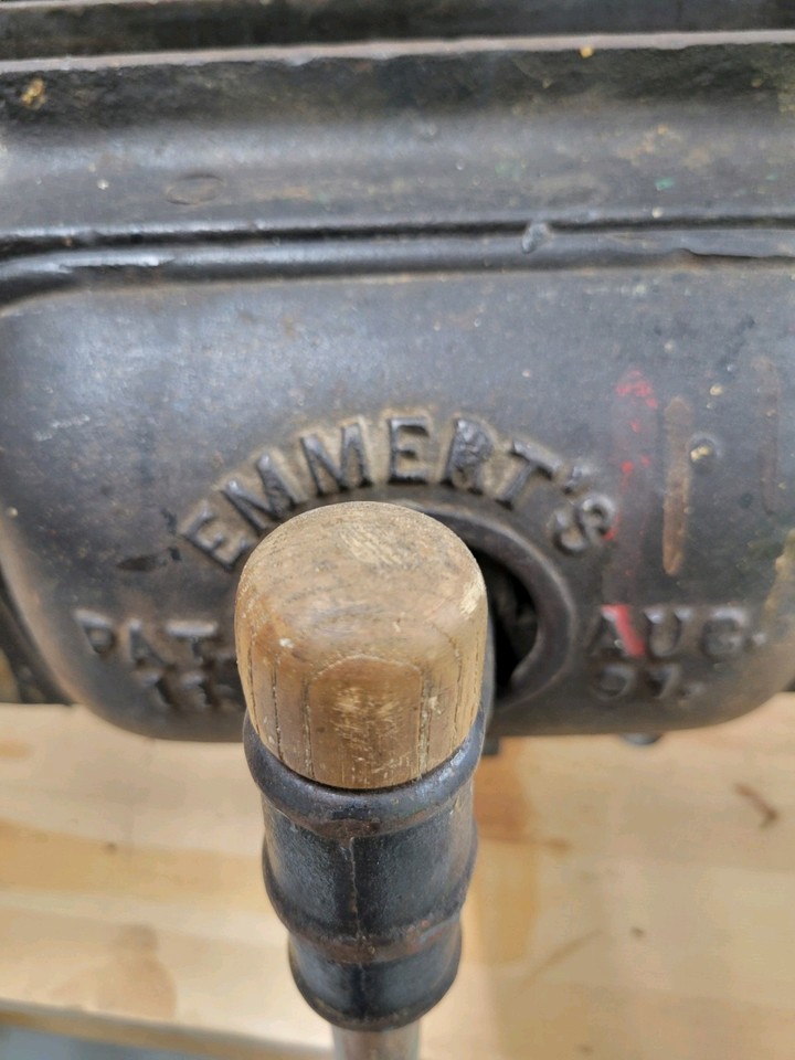 Emmert's Turtleback T2 Antique Cast Iron Roto-Vise, Working Condition ...