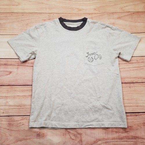 Honor The Gift Inner City Shirt Mens Small Gray Black Ringer Pocket Tee ...