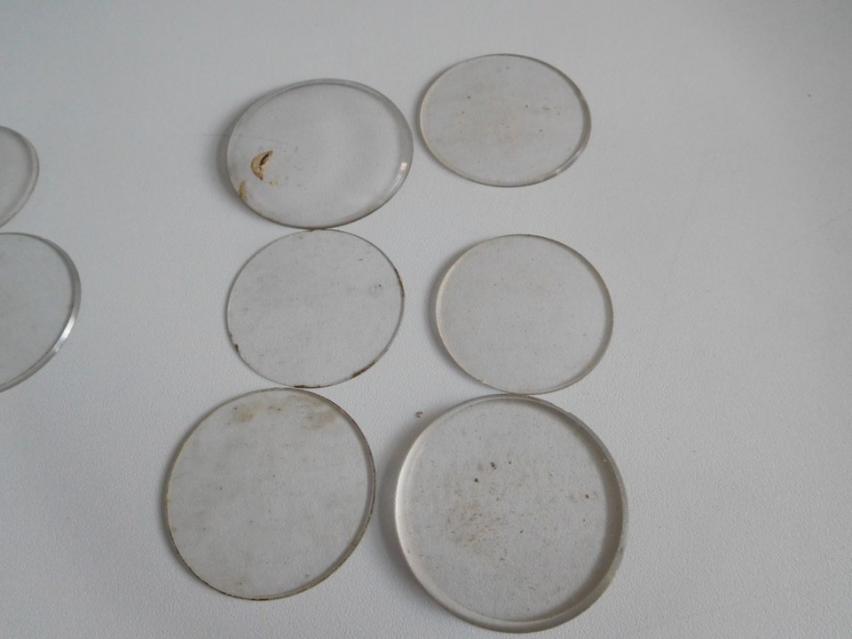 Antique, Vintage, 27, Watch, Fob, Pocket Watch Lenses, Glass, Job lot ...