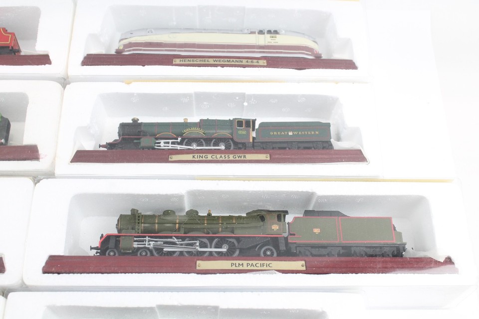 OO Gauge Display Model Trains Boxed Mallard Atlas Editions Job Lot ...