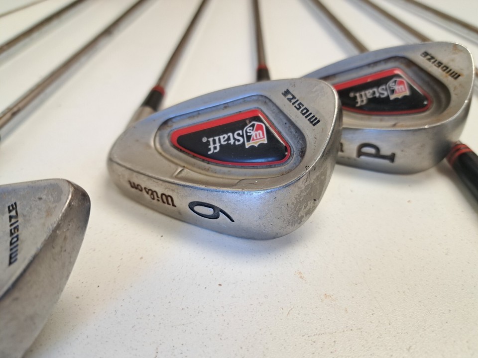 Wilson Staff RM MIDSIZE FORGED Irons 3-PW-FIRESTICK 2.8 Steel, Stiff-Excellent! | eBay