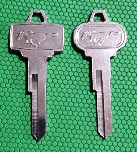 SET OF 2 1964-66 Ford Mustang Key BLANKS 1127MU S1127MU ignition/door ...