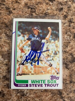 Steve Trout Signed 1982 Topps Auto Chicago White Sox | eBay