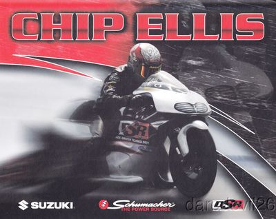 2008 Chip Ellis Schumacher Suzuki Pro Stock Motorcycle NHRA postcard | eBay