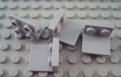 LEGO Lot of 4 Light Bluish Gray 1x2 - 2x2 Inverted Bracket Pieces | eBay