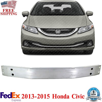 Front Bumper Reinforcement Impact Absorber Aluminum For 2013-2015 Honda ...