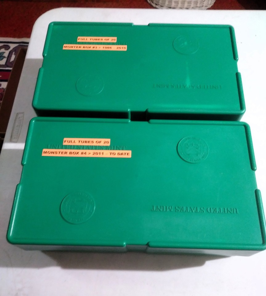 2 - Empty U.S MINT Monster Boxes For AMERICAN SILVER EAGLE & 50 ...