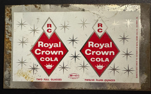 Royal Crown Cola RC vintage can - RARE NON FORMED by Mira Can 1960s | eBay