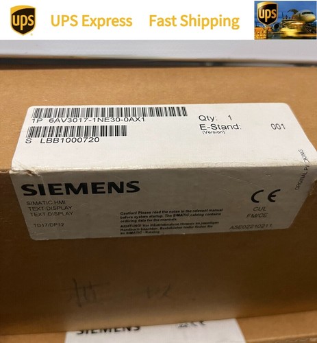 6AV3017-1NE30-0AX0 Siemens New Factory Sealed Spot Goods Expedited ...