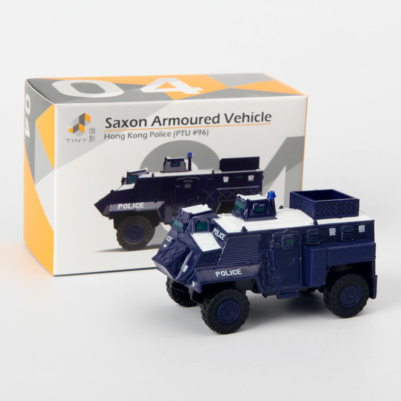 Tiny 1/72 Scale Saxon Armoured Vehicle Hongkong Police PTU #96 Alloy ...